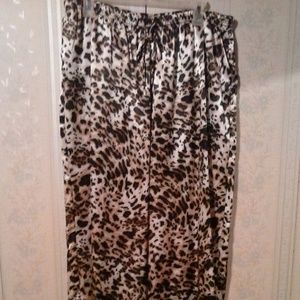 Cato | Intimates & Sleepwear | Cato Animal Print Silky Pajama Pants ...